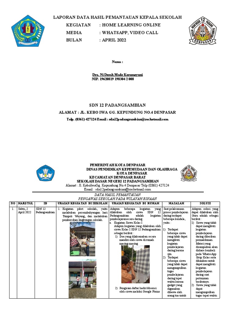(02-04-2022) DHP SDN 12 Padangsambian | PDF