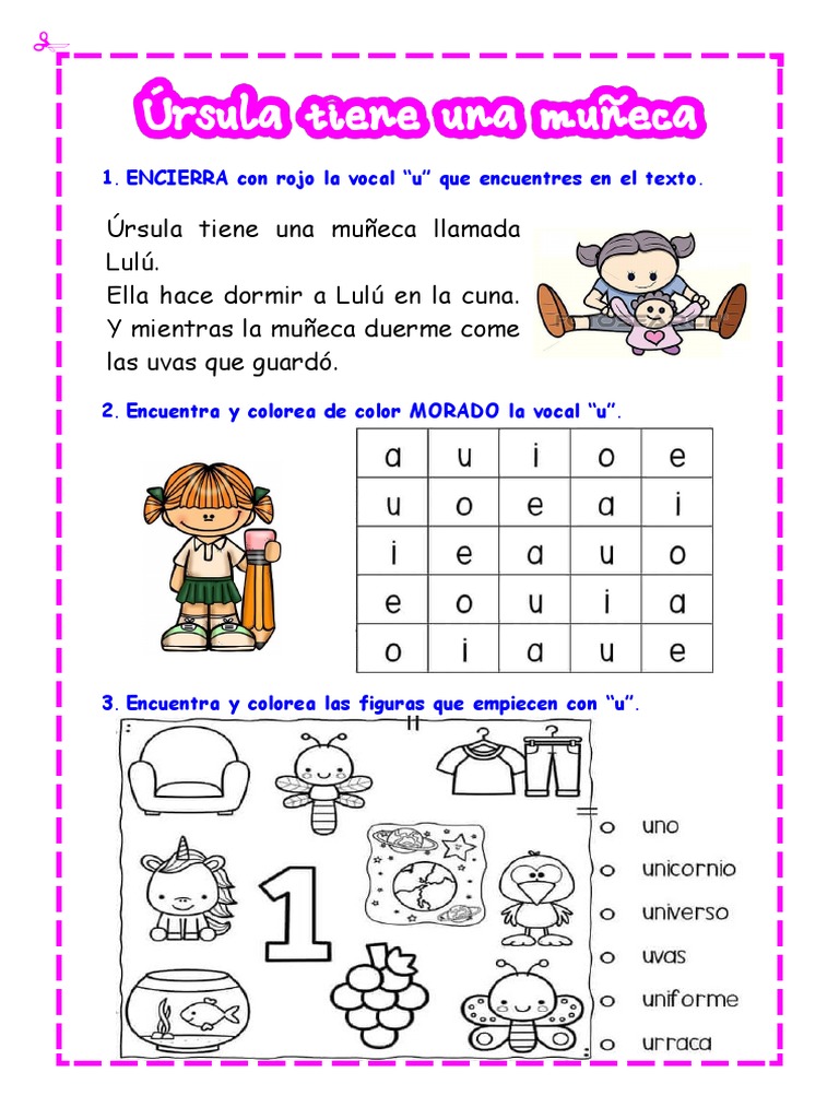 Vocal U | PDF | Artes del Lenguaje y Comunicación | Estudios de idiomas ...