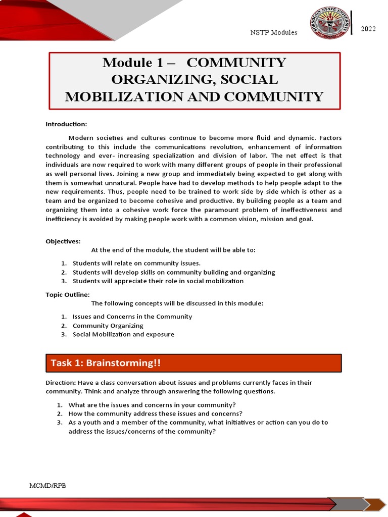 Module 1 NSTP2 CWTS | PDF | Governance | Poverty