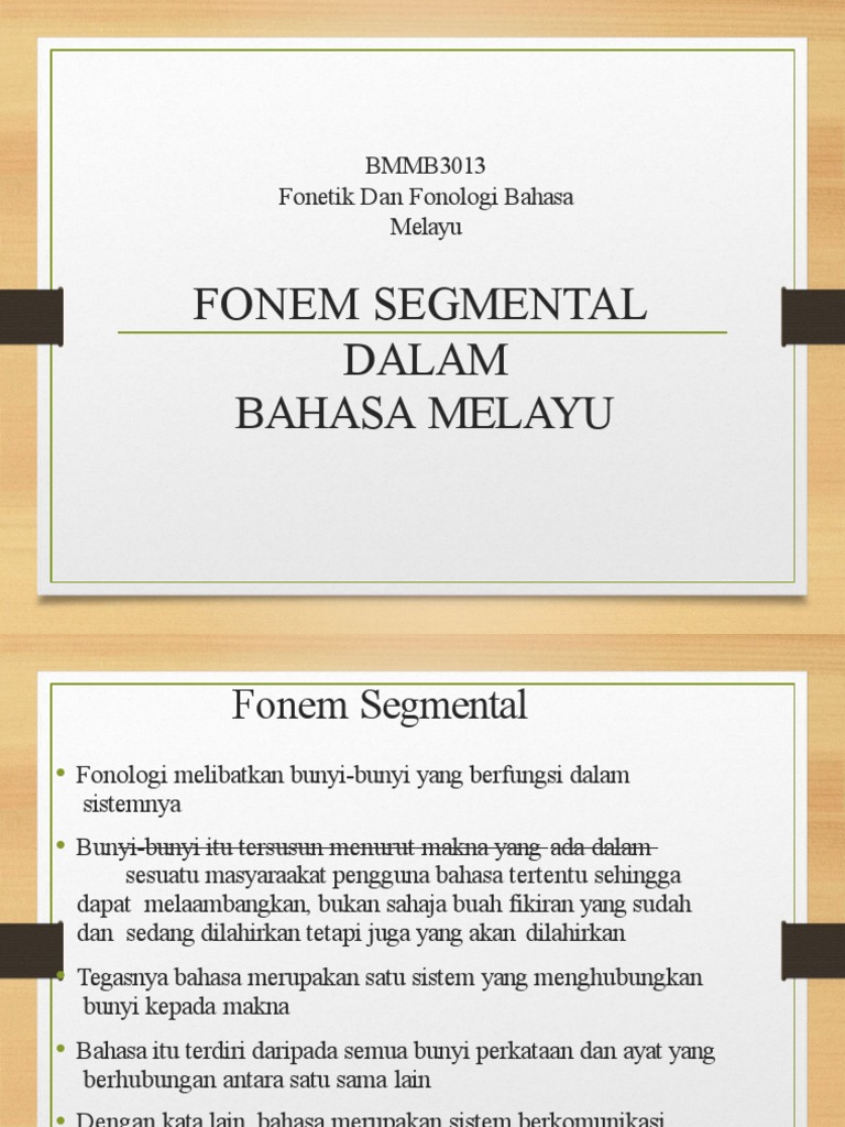 Tajuk 4 Fonem Segmental-Zan | PDF