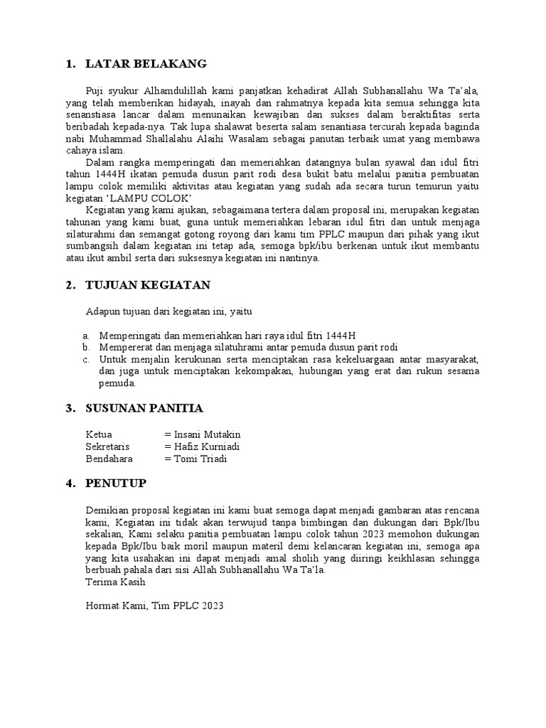 Latar Belakang | PDF