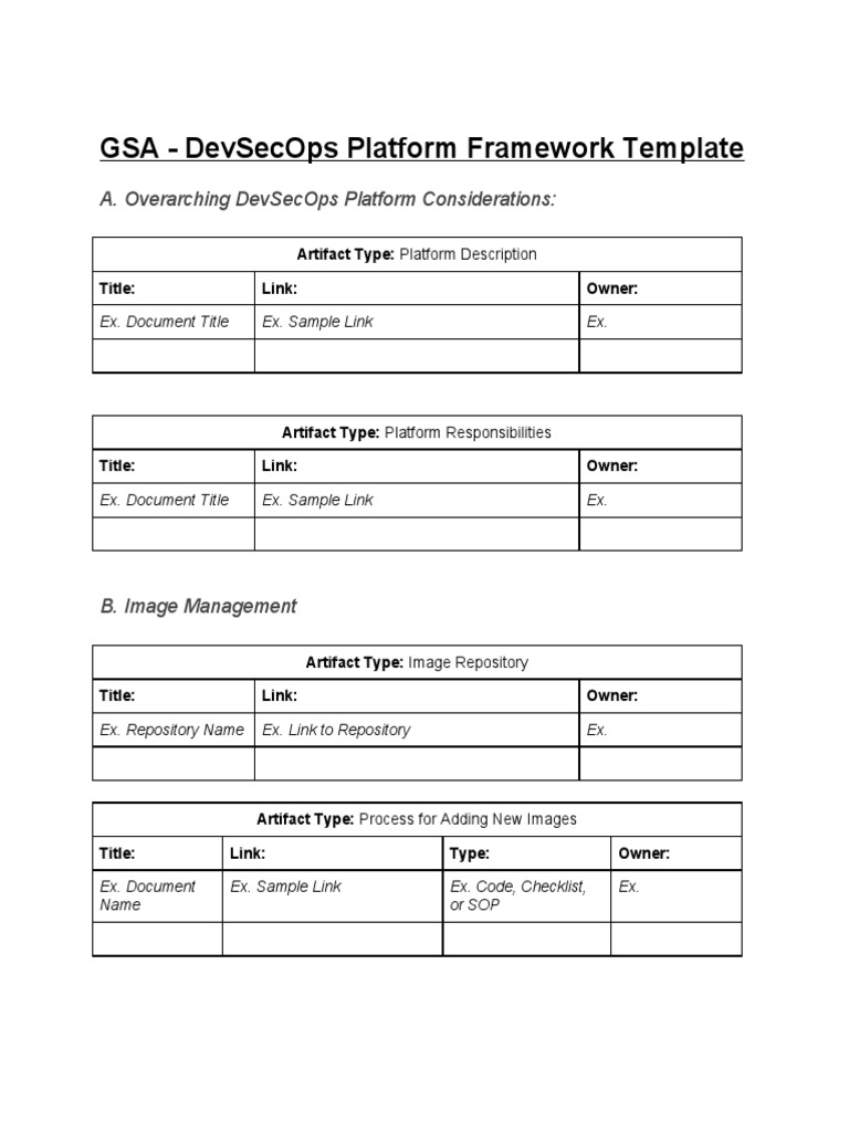 DevSecOps Platform Template | Download Free PDF | Version Control | Software Repository