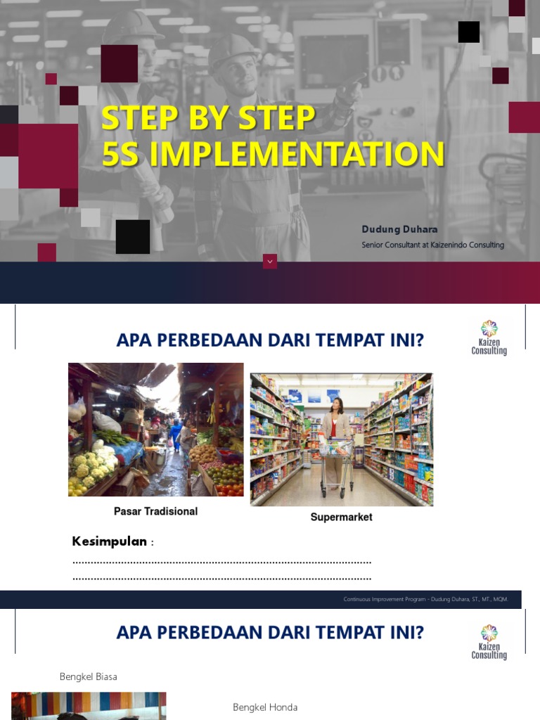 Step by Step 5S Implementation: Dudung Duhara | PDF