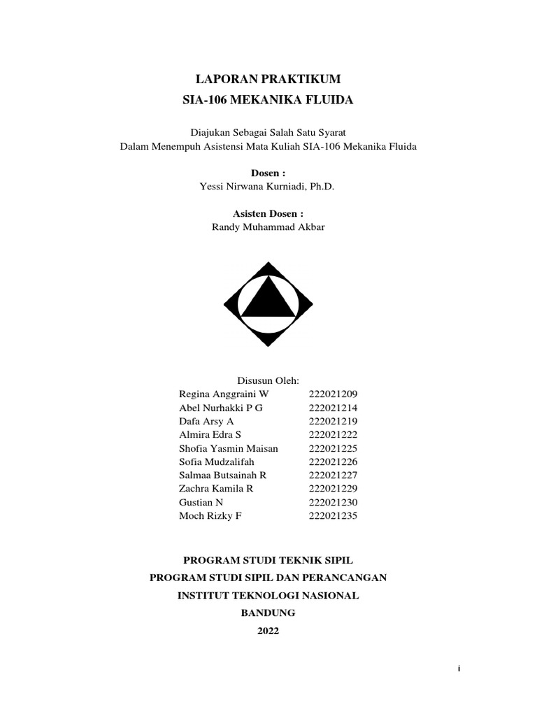 Laporan Praktikum Mekanika Fluida Kelompok 3F | PDF | Teknologi & Rekayasa