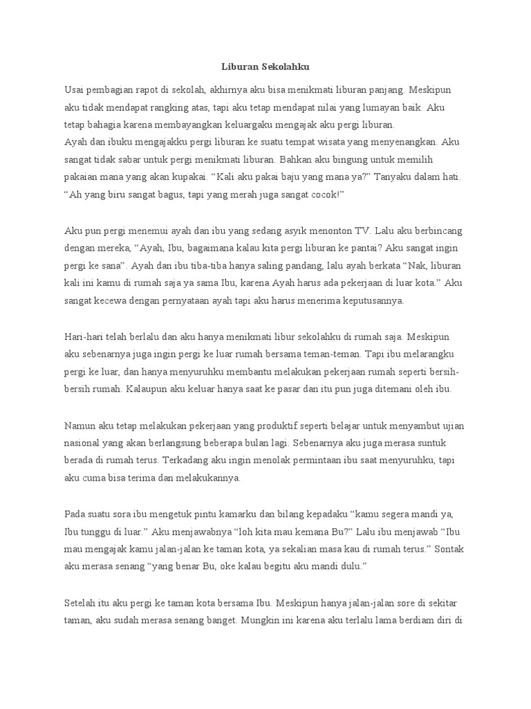 Contoh Cerpen Terbaru | PDF