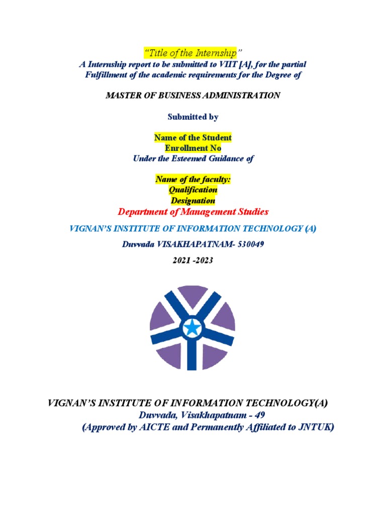 Internship - Title Pages | PDF | Health Care | Capital Budgeting