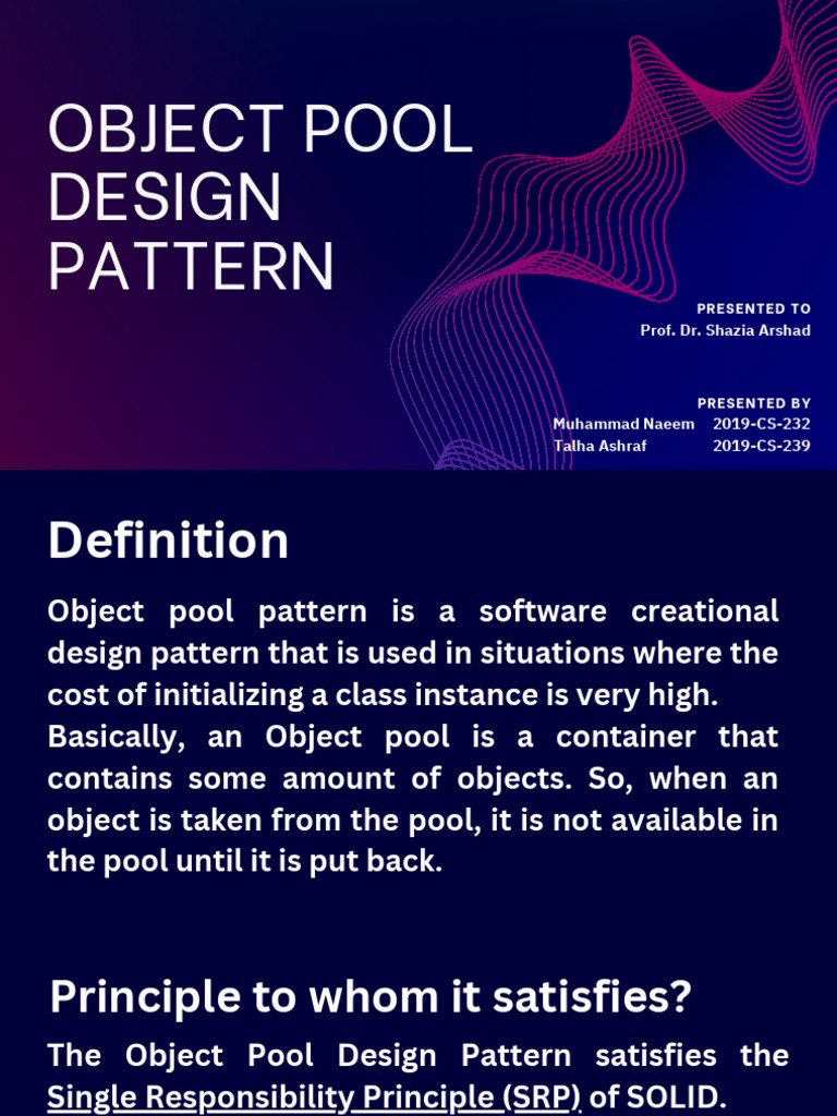 Object Pool Design Pattern | PDF