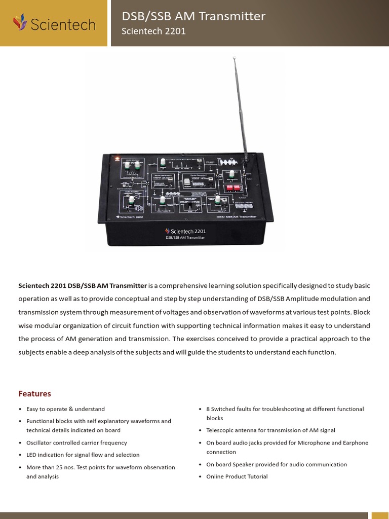 DSB SSB Am Transmitter | Download Free PDF | Transmitter | Modulation DSB SSB Am Transmitter | Download Free PDF | Transmitter | Modulation