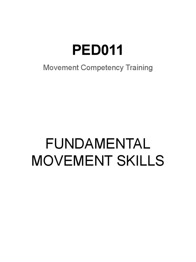 Movement Competency Training | PDF | Animal Locomotion | Force