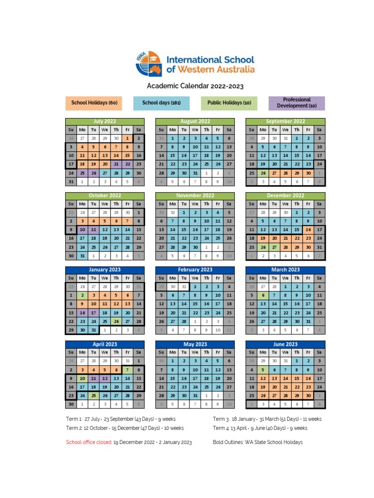 Academic Calendar 2022 2023 | PDF