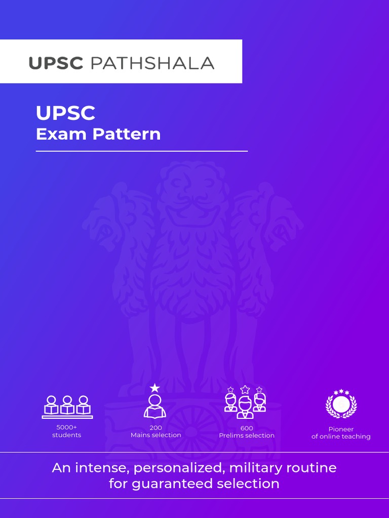 UPSC Exam Pattern | Download Free PDF | Educational Stages ...