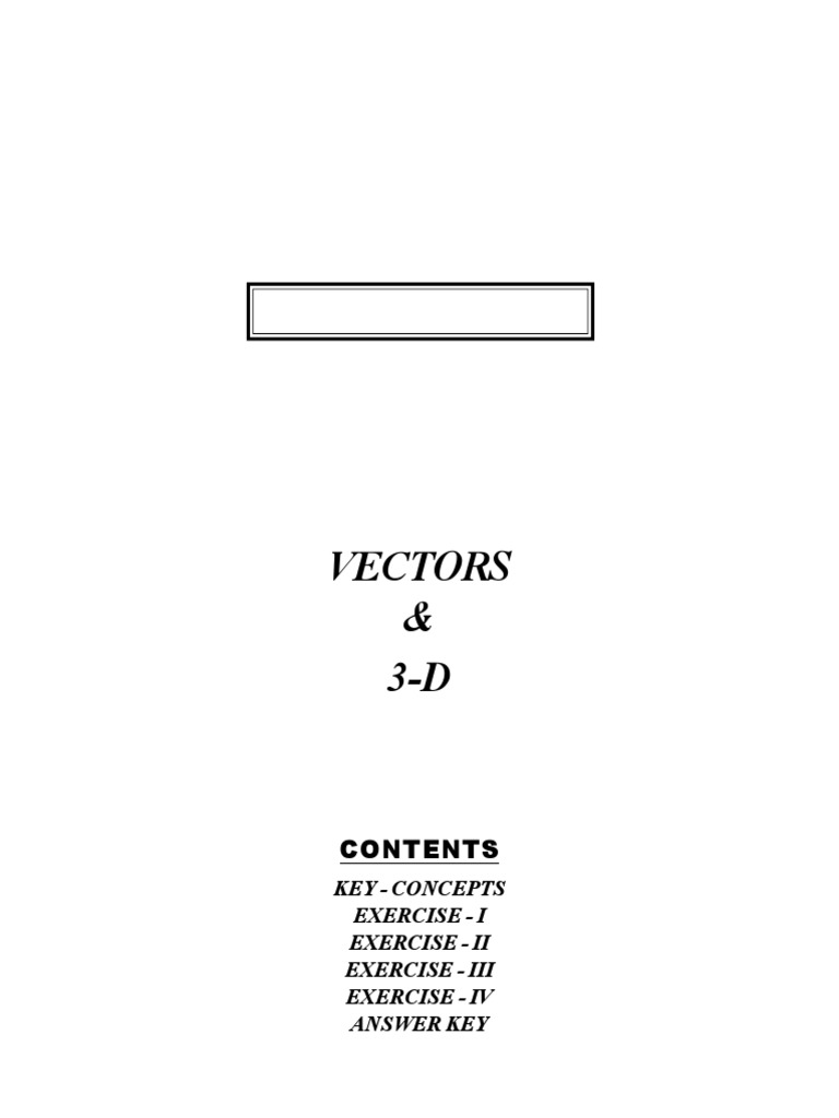 Vector | PDF | Vector Space | Euclidean Vector