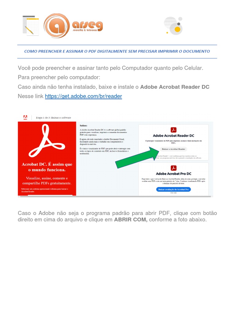 Como Preencher E Assinar Pdf Sem Imprimir Pdf