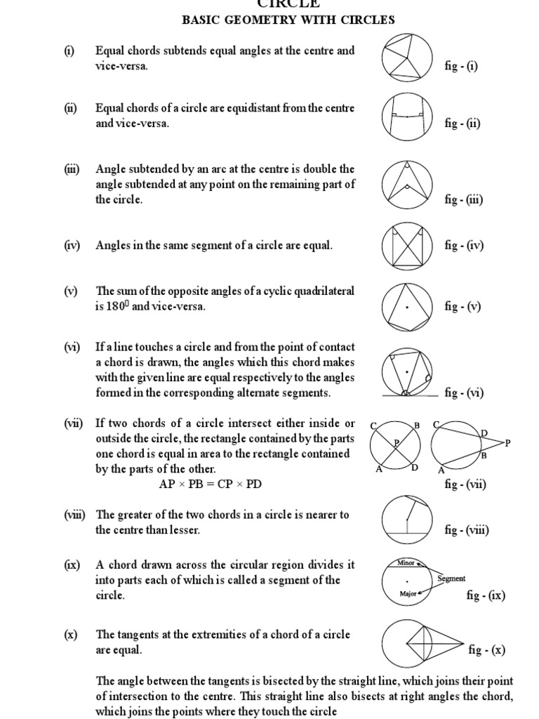 Circle (TN) L | PDF | Circle | Tangent