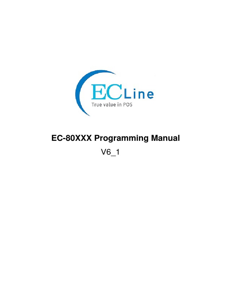 EC-80XXX Programmer Manual V6 - 1 | PDF | Ascii | Printer (Computing)