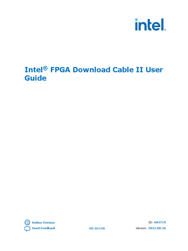 Ug Intel Fpga Download Cable II 683719 666496 | Download Free PDF | Field Programmable Gate ...