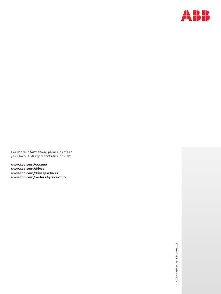 ACS880-07(B) Battery Backup Drives Catalog | PDF | Electric Motor | Backup