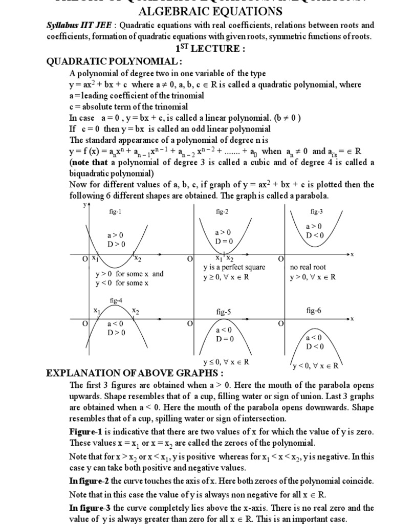 Quadratic Equation (TN) | PDF | Quadratic Equation | Polynomial