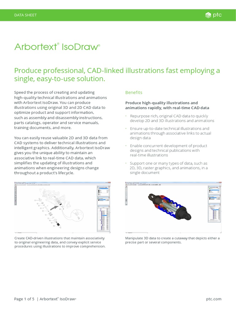 Arbortext-IsoDraw-data-sheet | PDF | Computer Aided Design | 3 D ...