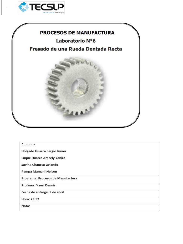 Laboratorio - 6 - Fresado - de - Una - Rueda - Dentada - Recta-4 ...