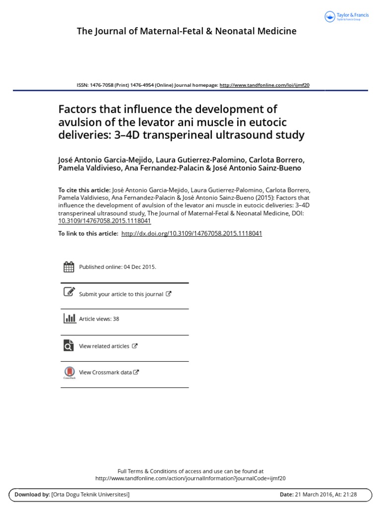 Journal Uro 3 | PDF | Childbirth | Vagina