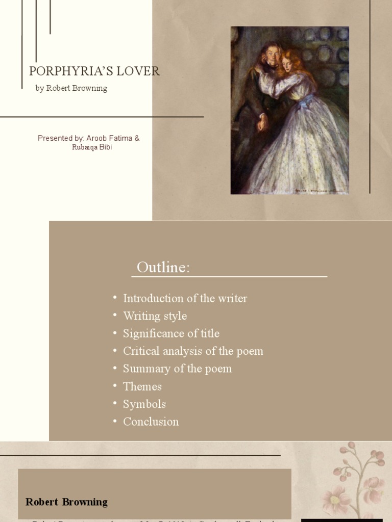 Porphyria's Lover 2.. | PDF | Robert Browning | Metre (Poetry)