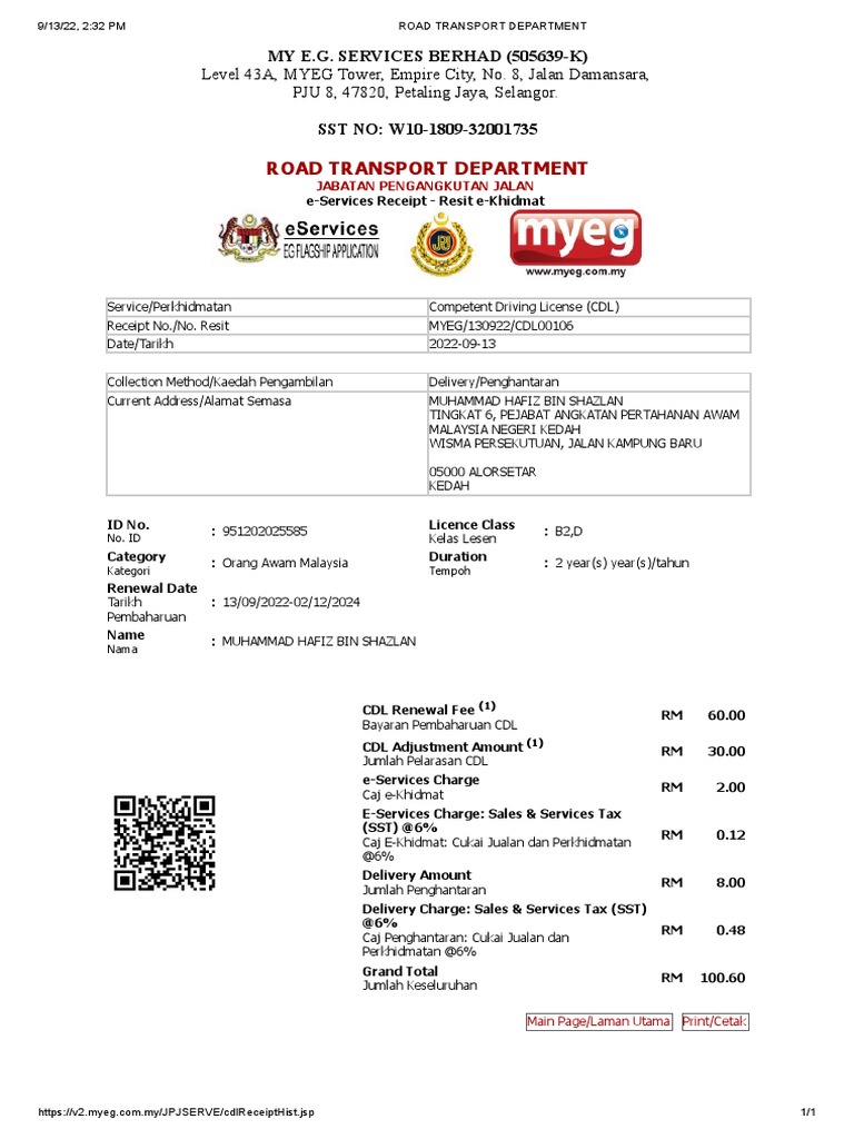 Road Transport Department | PDF | Vehicle Operation | Legal Documents