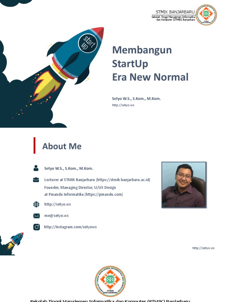 Membangun StartUp Era New Normal - Updated | PDF