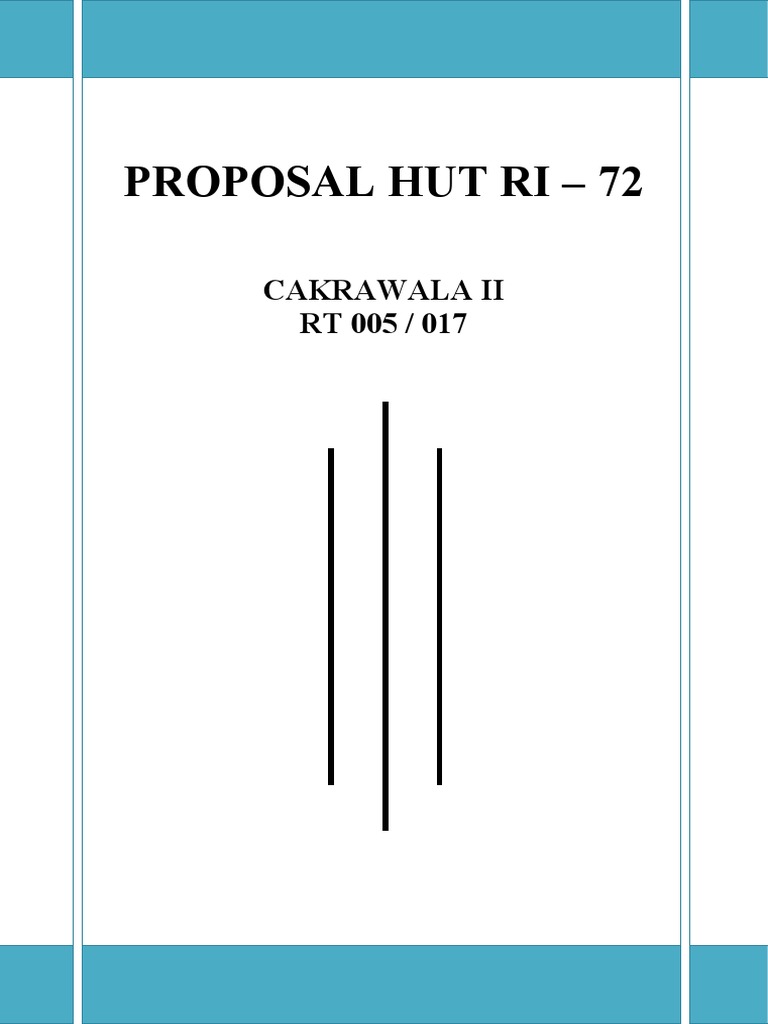Proposal Lomba HUT RI RT 005/017 | PDF