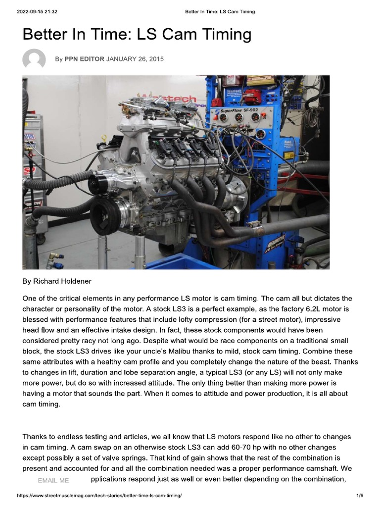 LS Cam Timing | PDF