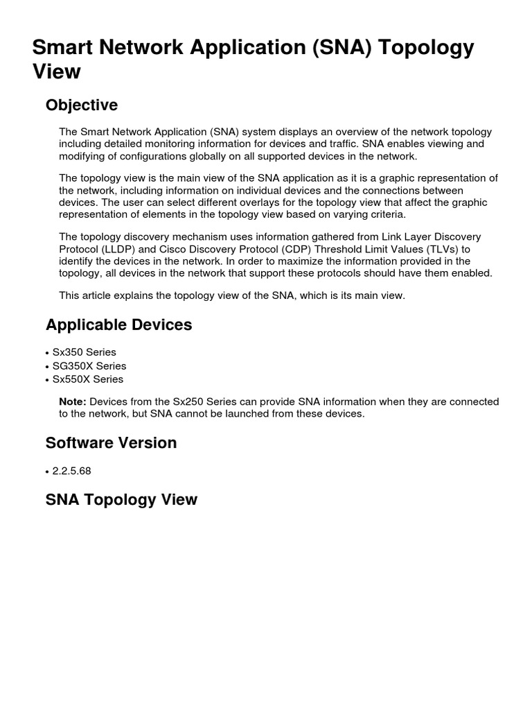 smb5375 Smart Network Application Sna Topology View | PDF | Network ...