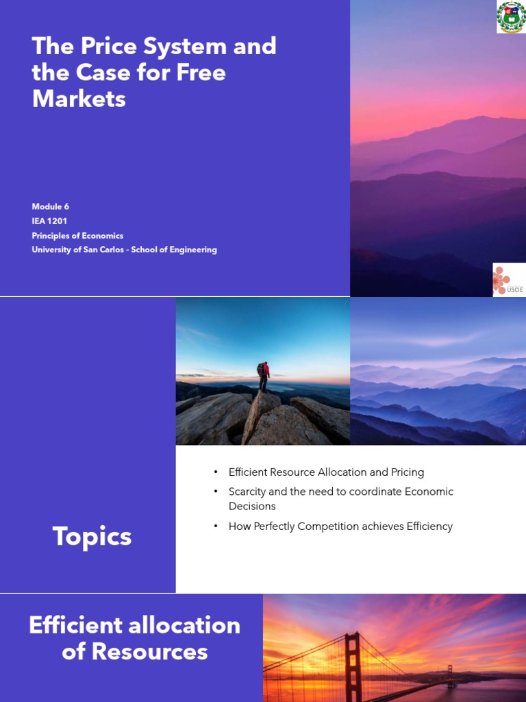 Module 6 - The Price System and The Case For Free | PDF | Perfect ...