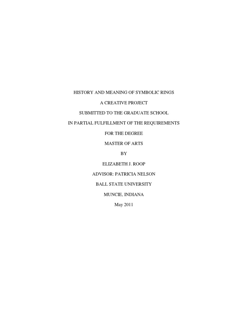 History and Significance of Symbolic Rings | PDF | Casting ...