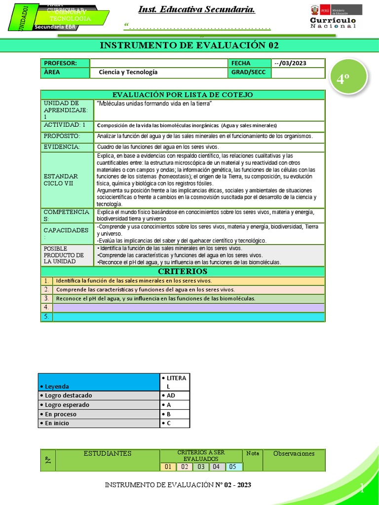 B4º LC Act 2 - Cyt-U1 | PDF | Organismos | Vida