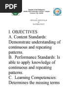Continuous and Repeating Patterns Group13 | PDF | Teaching Methods ...