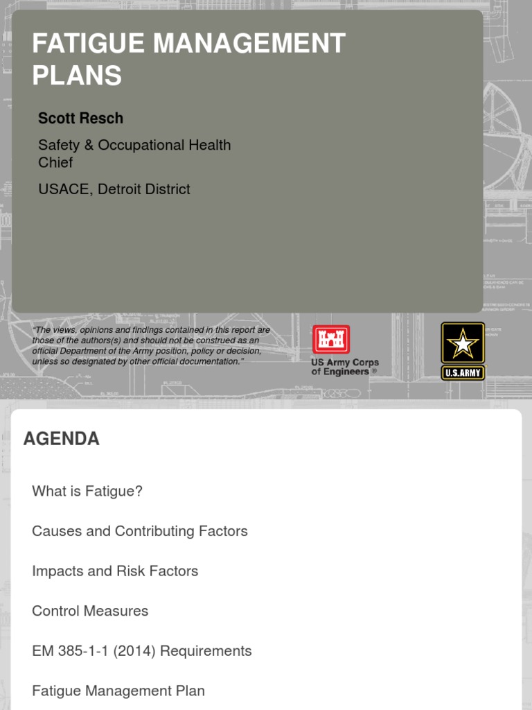 Fatigue Management Plan | PDF | Shift Work | Sleep