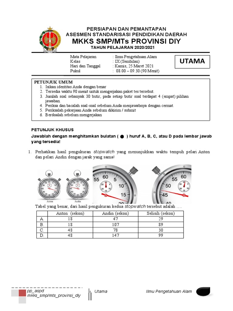 TPM Aspd Diy - Ipa | PDF | Metode & Bahan Ajar