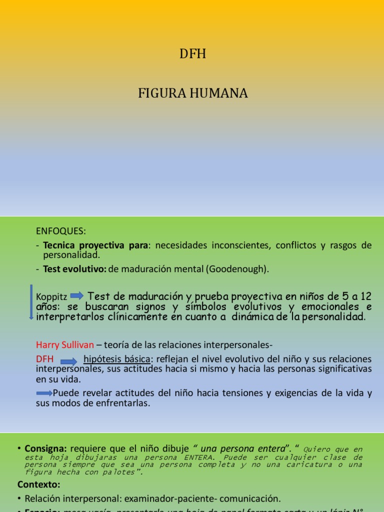 DFH Figura Humana | PDF | Sicología