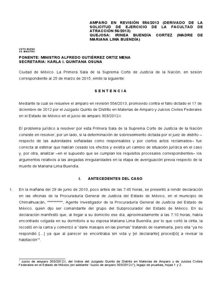 Amparo en revisión Primera Sla 554_2013 | PDF | Fiscal | México