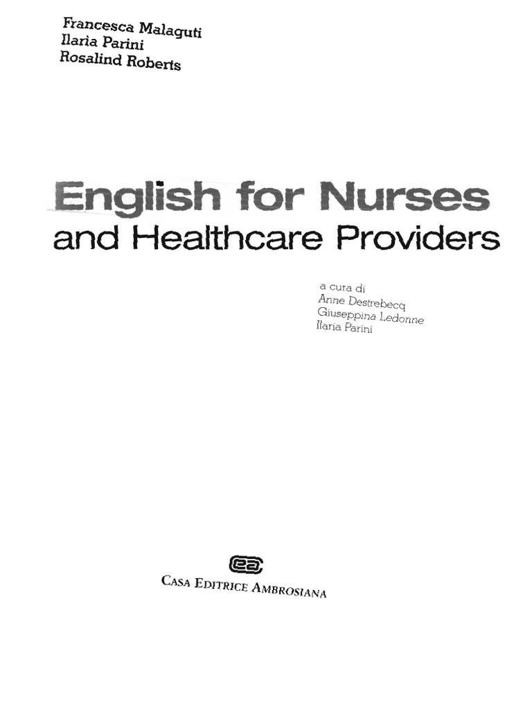 English For Nurses and Health Care Providers | PDF