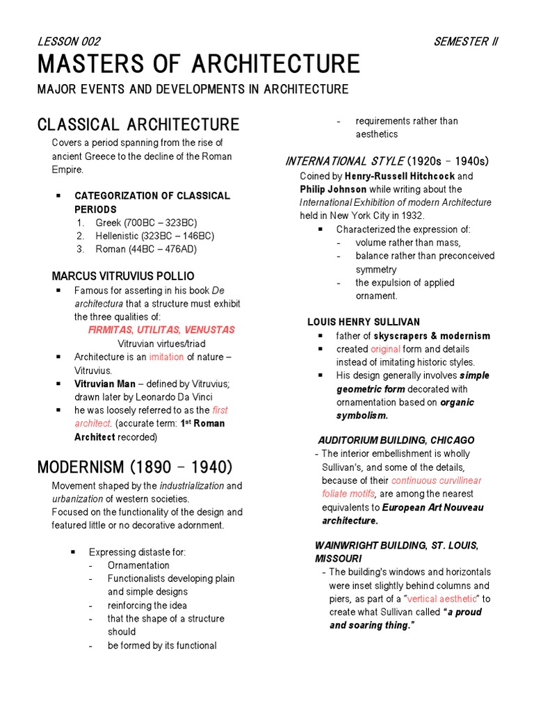 Masters of Architecture | Download Free PDF | Architectural Design ...