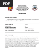 Sample Police Blotter | PDF