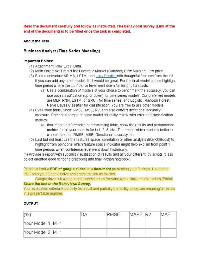 Lazy Predict for Market Forecasting | PDF | Time Series | Accuracy And ...