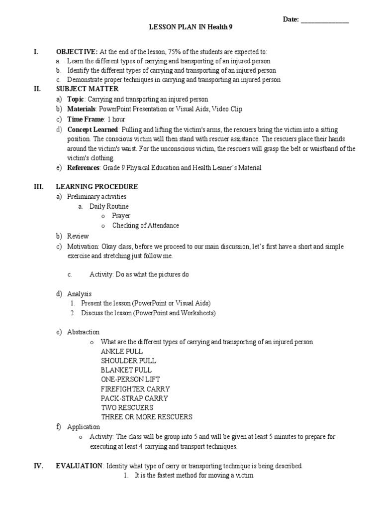 Lesson Plan 2 | PDF | Cognitive Science | Cognition