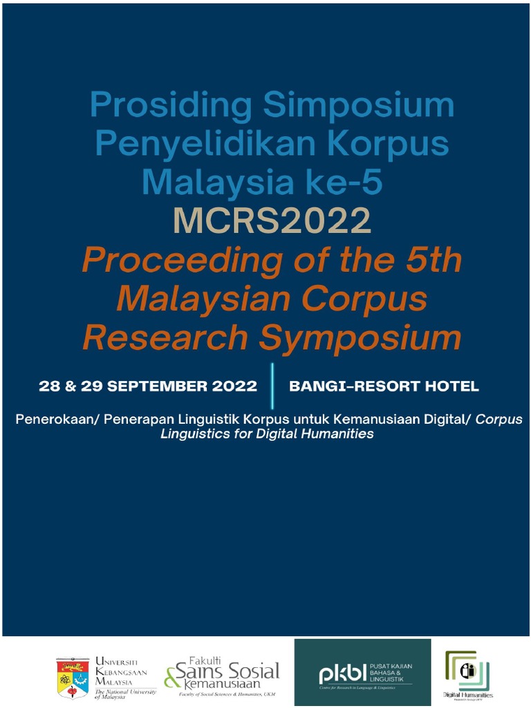 Prosiding Simposium Penyelidikan Korpus Ke 5 (MCRS2022) | PDF