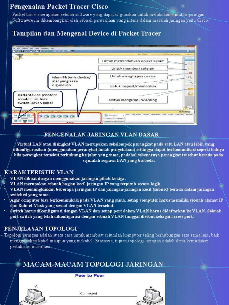 Pengenalan Packet Tracer Cisco, Penjelasan Topologi Dan Praktek | PDF