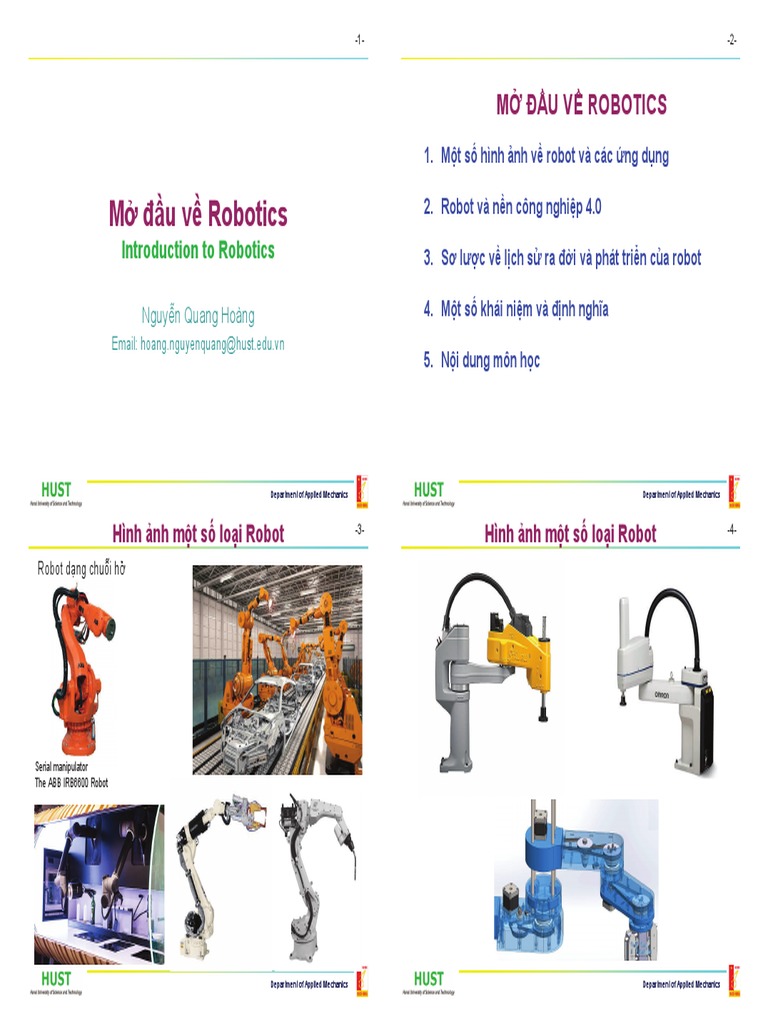 Robotics 0 - Introduction To Robotics - 4s | PDF