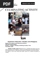 Culminating Activity | PDF