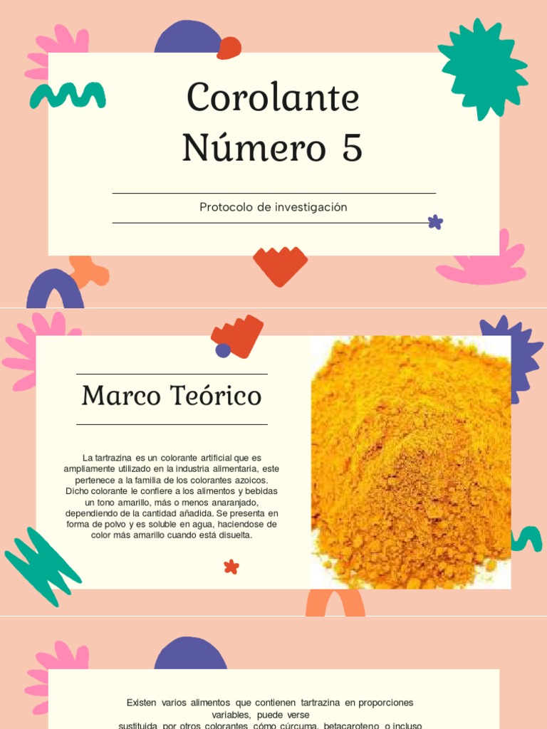 Colorante No. 5 | PDF | Cocina | Alimentos