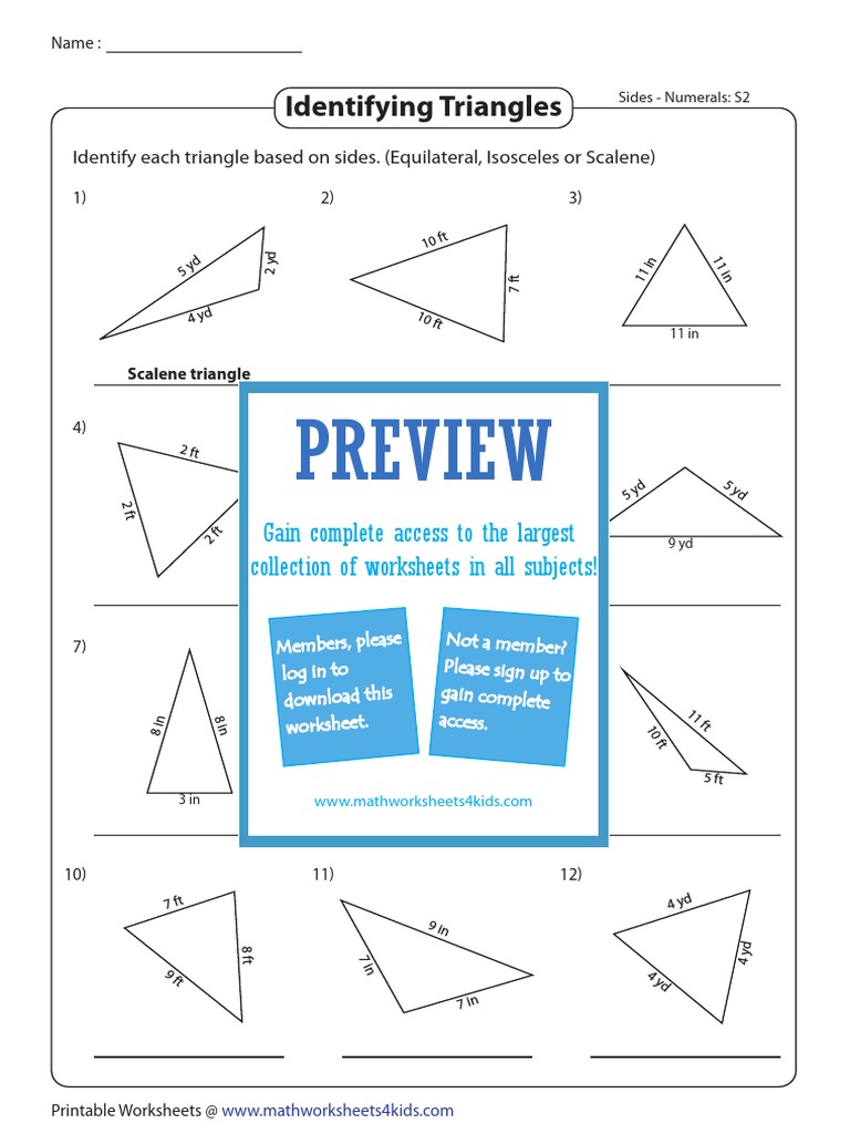 Identifying Triangles by Their Sides | PDF | Triangle Geometry | Numbers